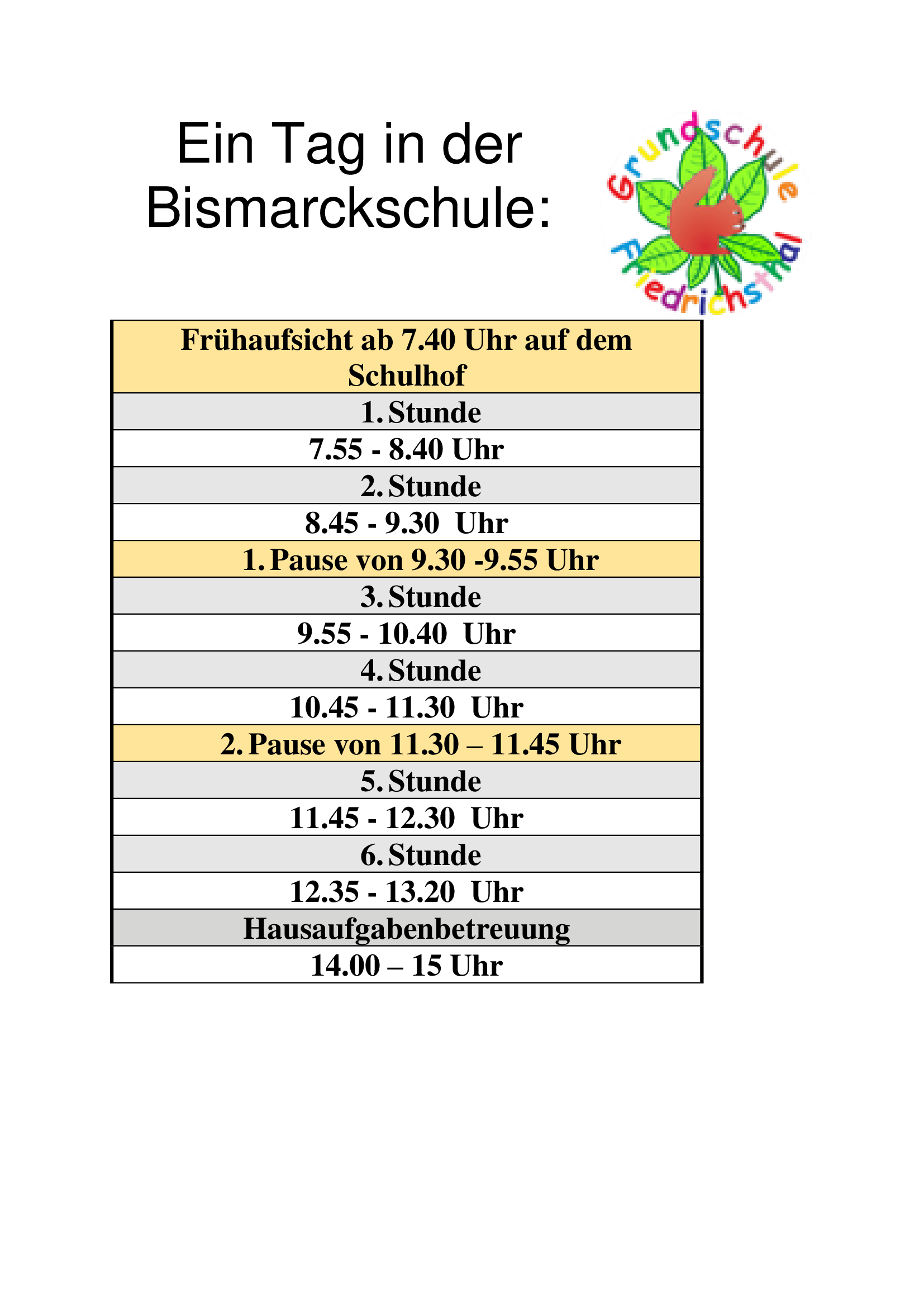 Bismarckschule Friedrichsthal